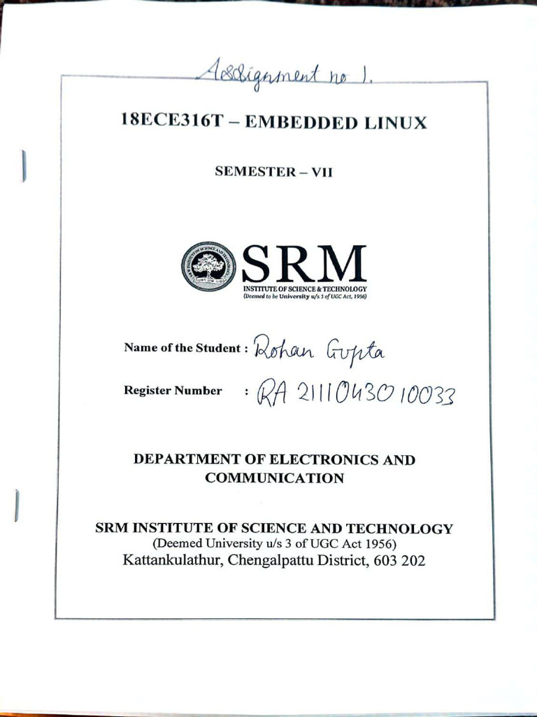 Linux Cover Page | PDF