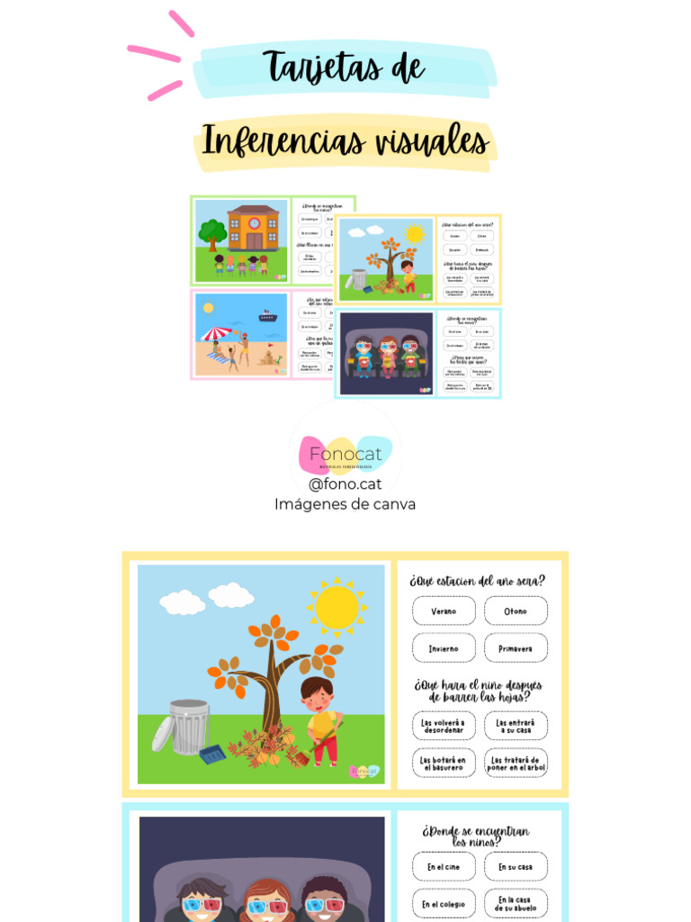 Tarjetas de Inferencias Visuales-1 | PDF