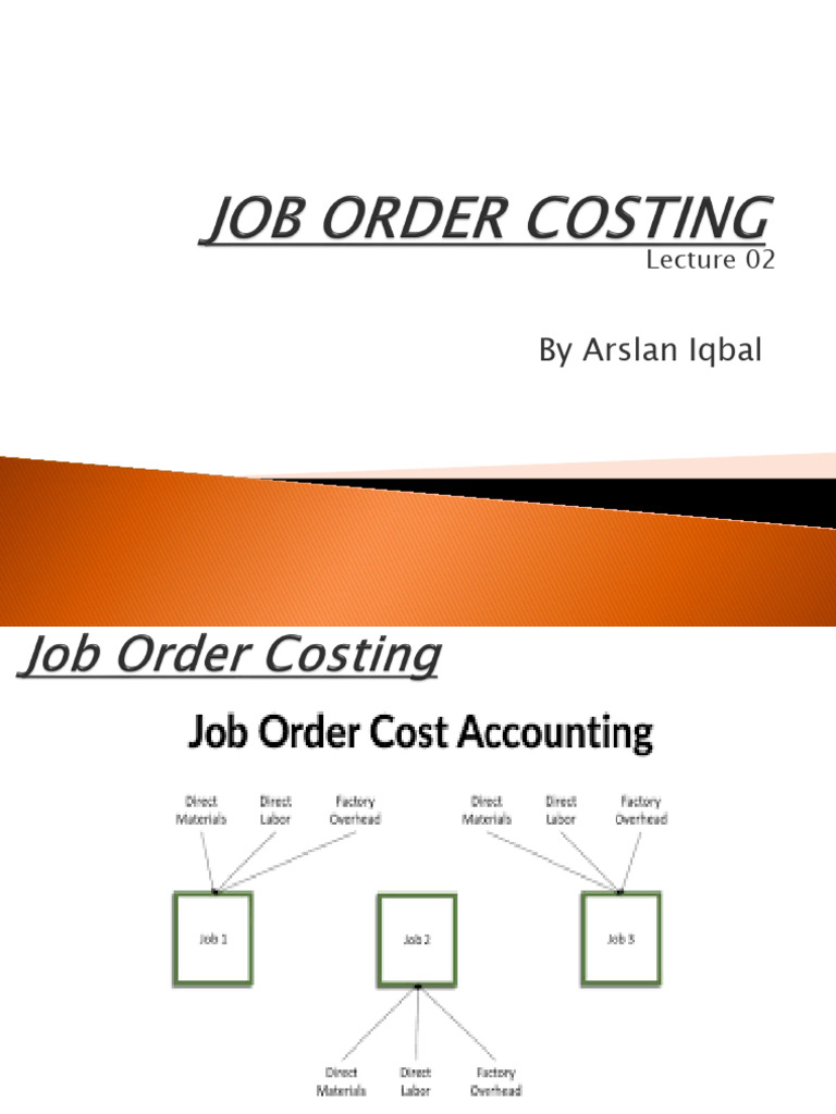 CA 8 - Job Order Costing Lecture 02 | PDF | Debits And Credits | Cost ...