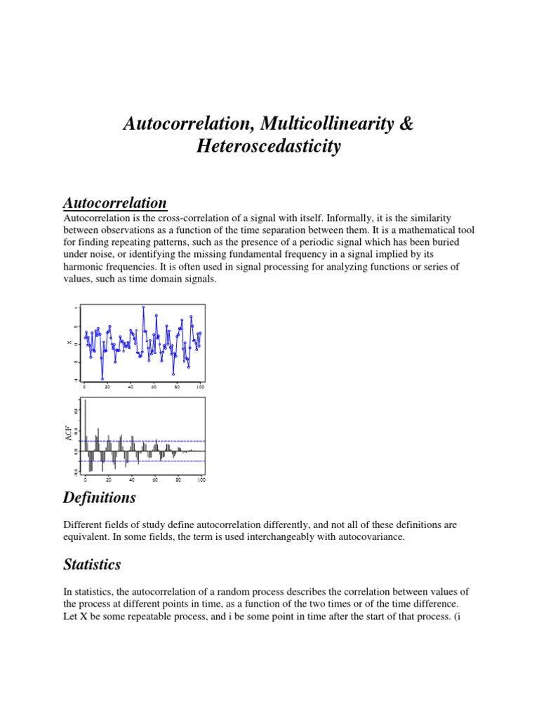 Assigment | PDF | Multicollinearity | Heteroscedasticity
