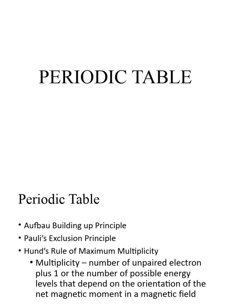 Periodic Table | PDF | Electron Configuration | Periodic Table