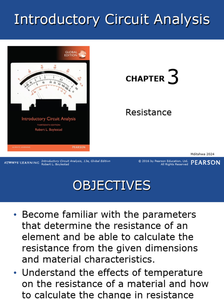 CHPT 03 - GE - C3 - Resistance | PDF | Resistor | Electrical Resistance ...