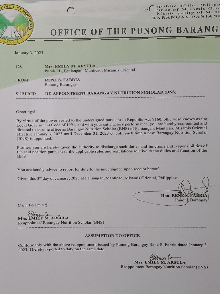 BHW BNS Appointments | PDF