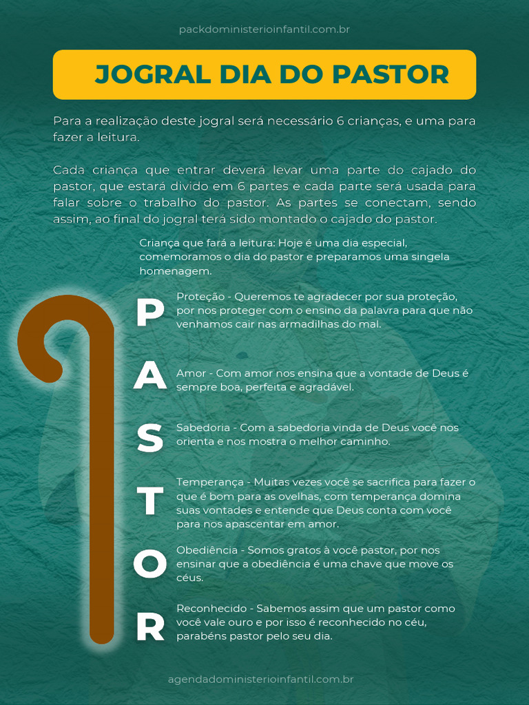 Jogral Dia Do Pastor | PDF