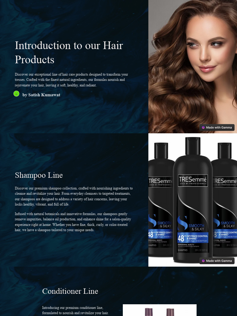 Introduction to Premium Hair Care | PDF | Shampoo | Hair