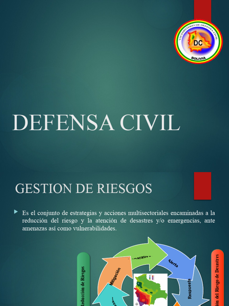 Instruccion de Defensa Civil-1 | PDF | Defensa Civil | Riesgo