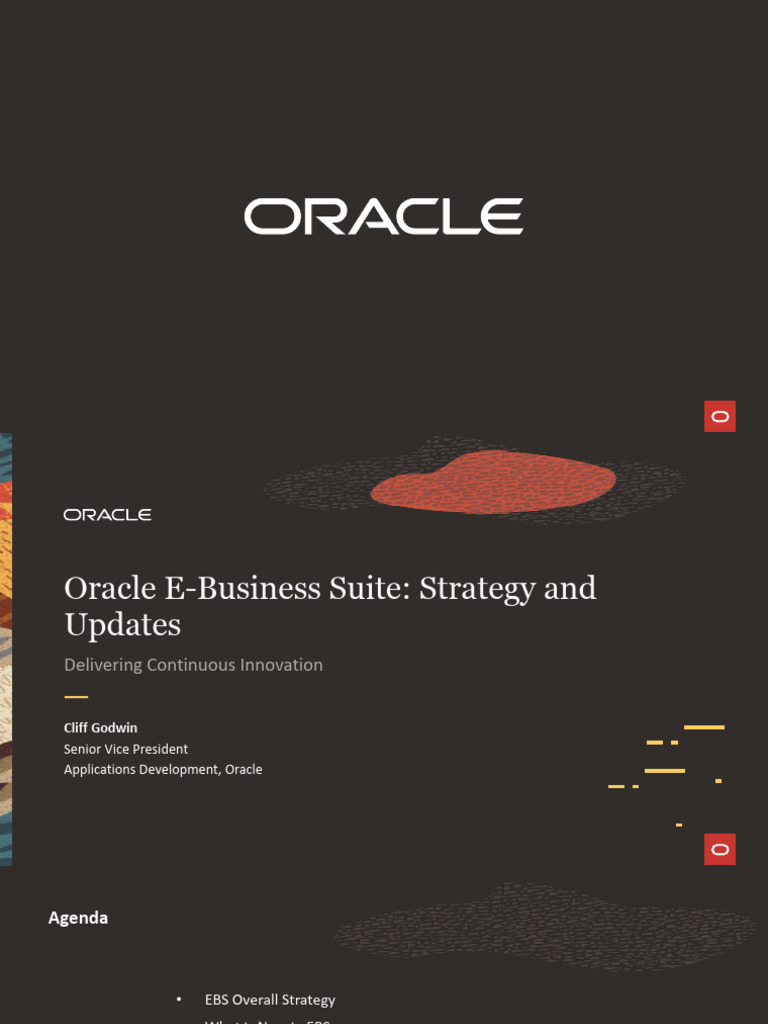 Oracle EBS Strategy and Updates | PDF | Supply Chain Management | Logistics
