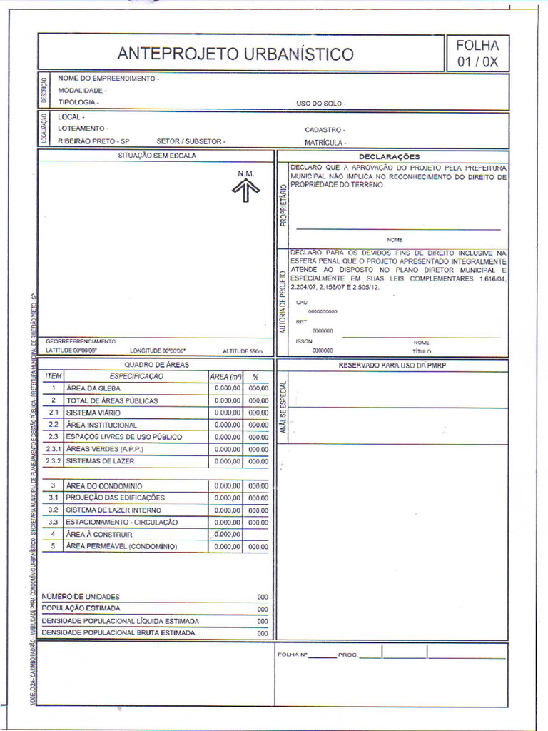 Modelo Padrão Carimbo Prefeitura | PDF