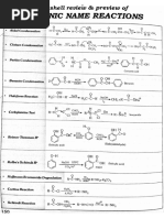 Organic Name Reactions Overview | PDF | Ether | Chemical Reactions