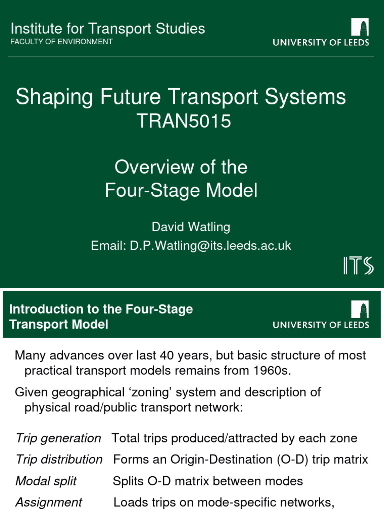 Shaping Transport Futures Modelling Session 2 and 3 2023 | PDF | Transport