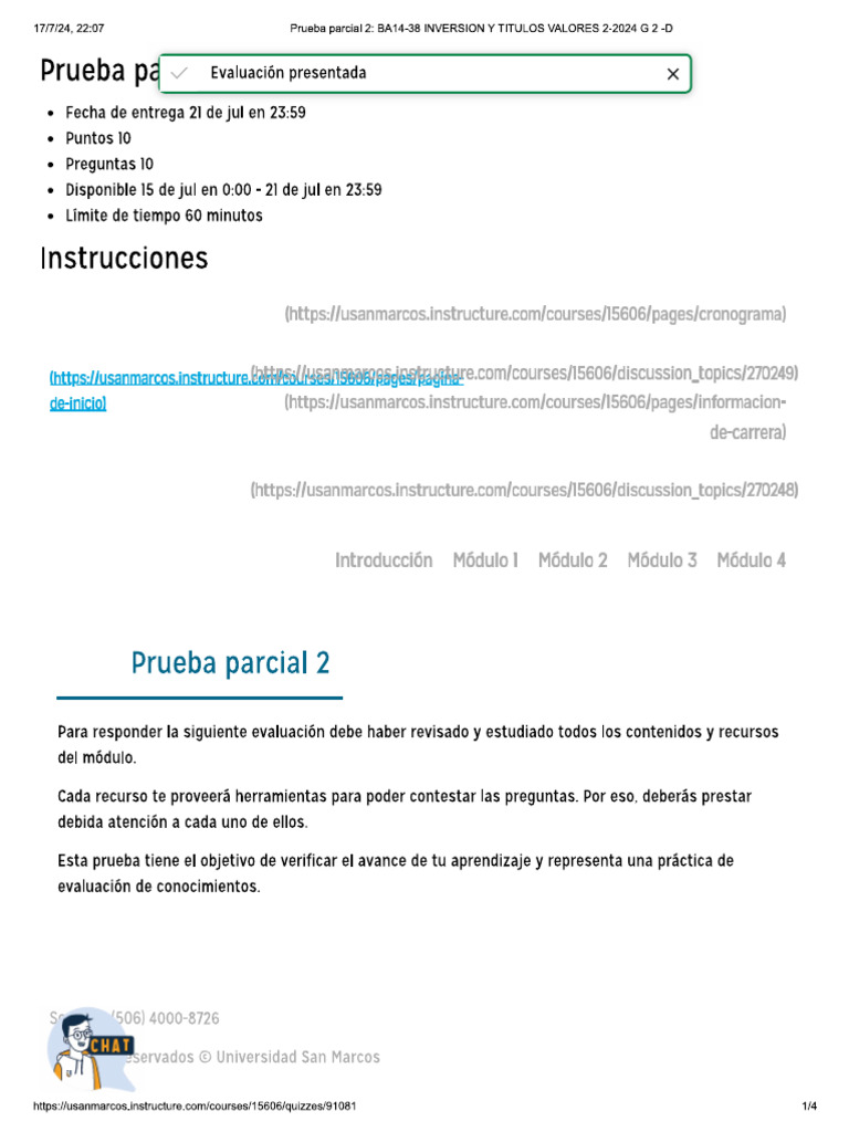 Examen Inv y Titulos Valores | PDF