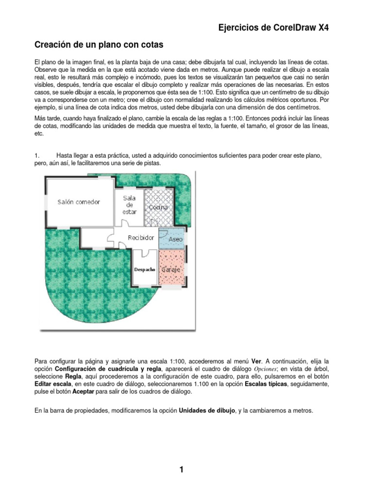 Plano Con Cotas | PDF | Dibujo