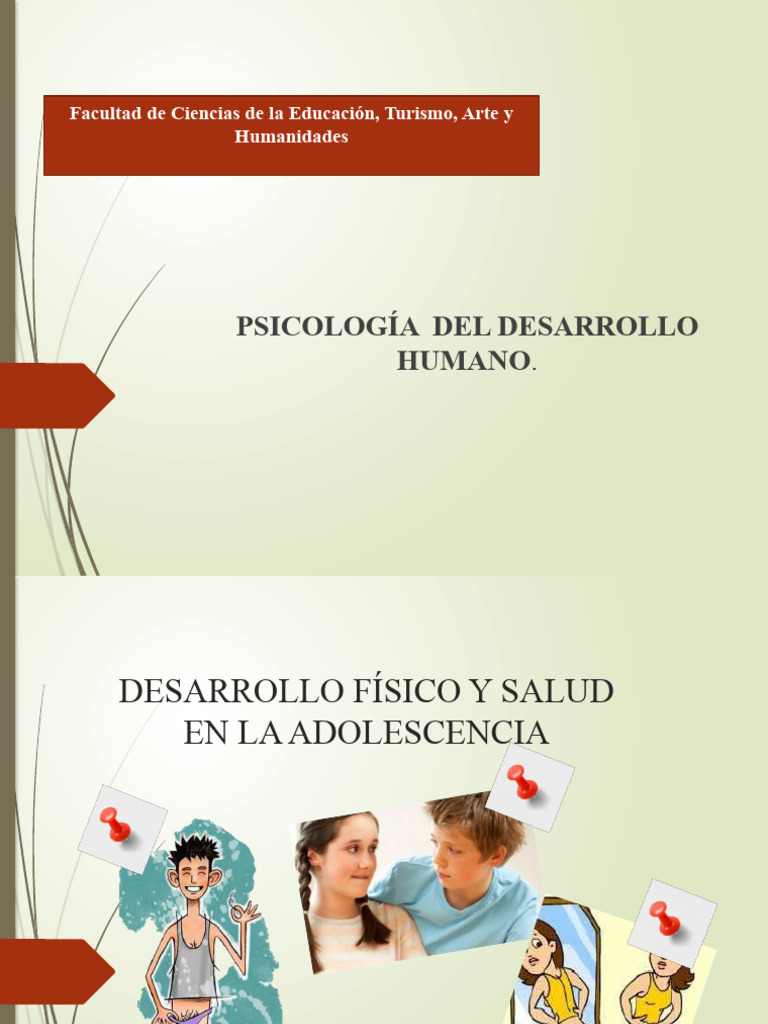 Diapositivas Desarrollo Fisico y Salud Adolescencia | PDF | Adolescencia | Pubertad
