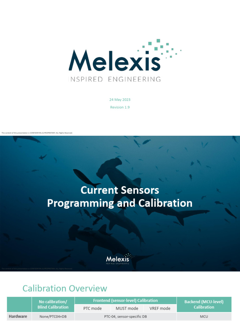 Current Sensors Calibration Application Note Melexis | PDF ...