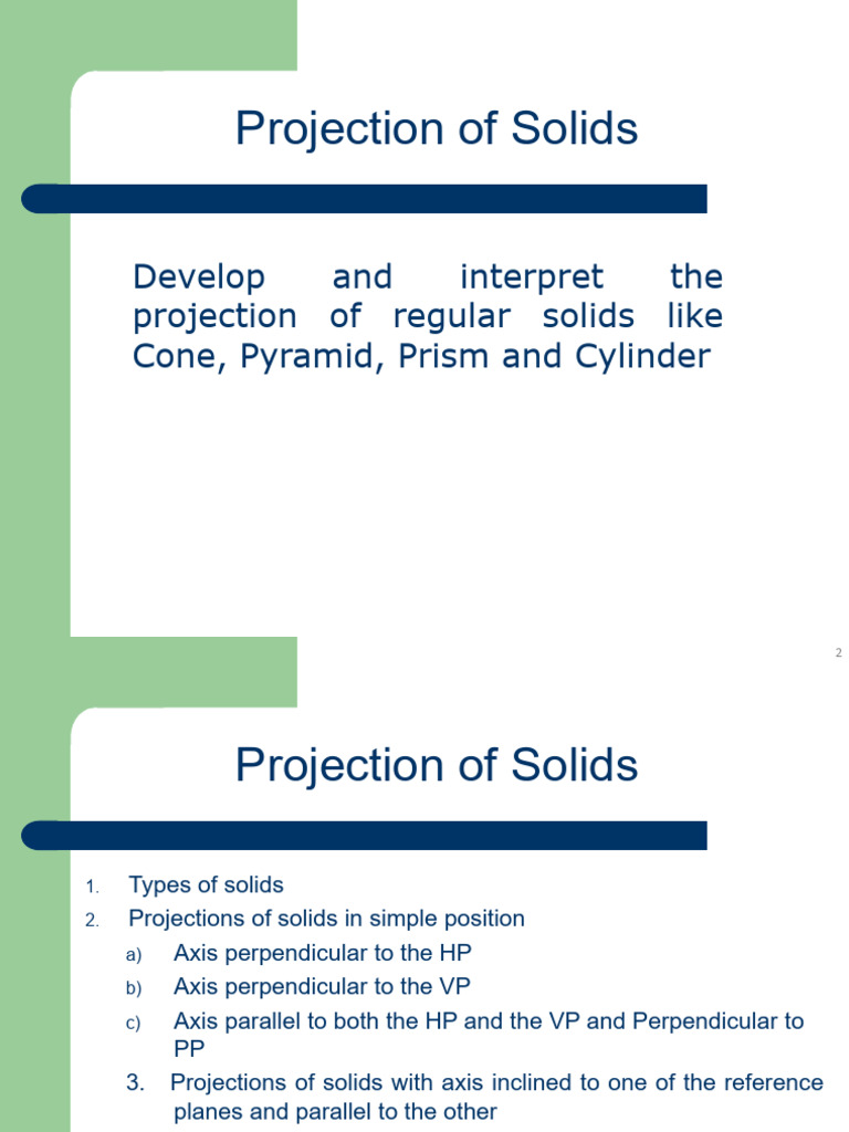 Projection of Solids | PDF | Euclidean Geometry | Geometric Shapes