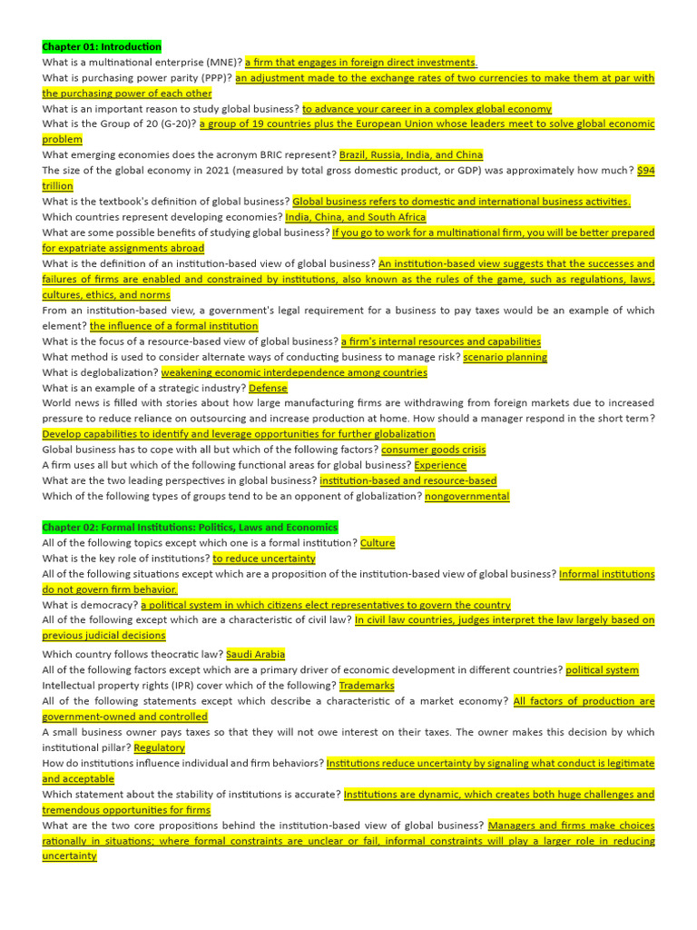 GBM CH 8 - 15 MCQS | PDF | Entrepreneurship | World Trade Organization