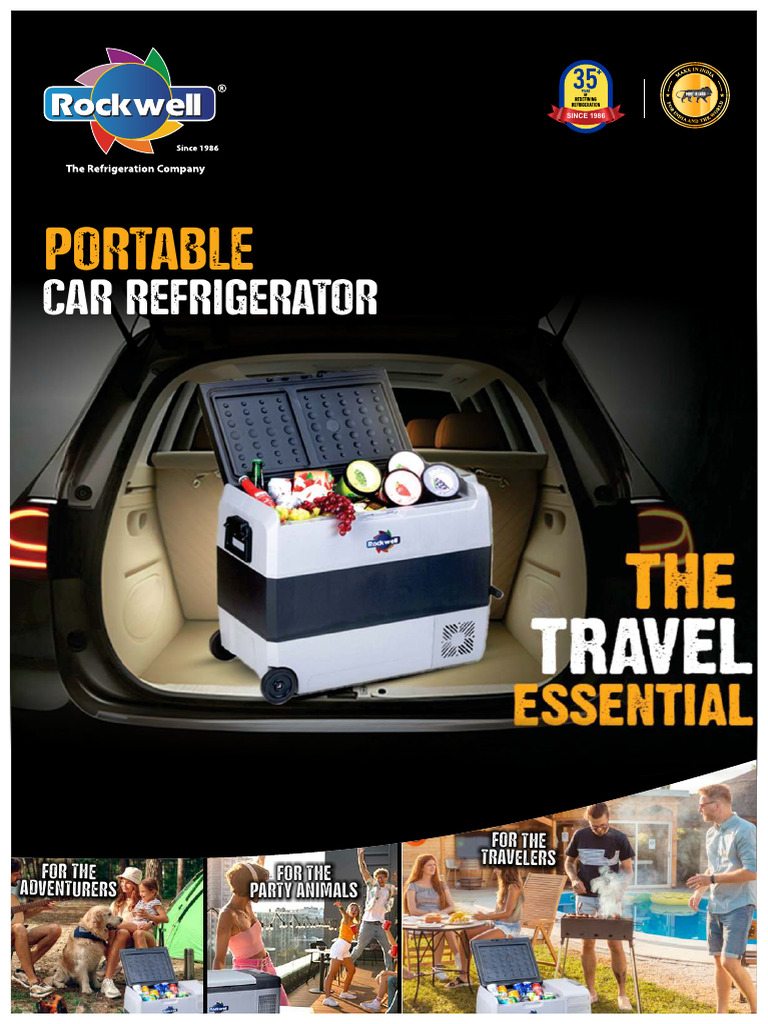 Portable Car Refrigerator Guide | PDF | Refrigerator | Manufactured Goods