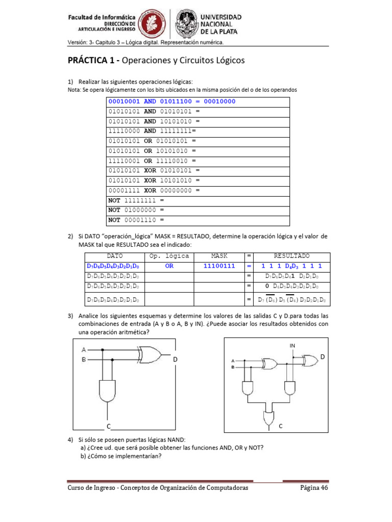 COC Ejercicio Practica 2022 | PDF | Puerta lógica | Píxel
