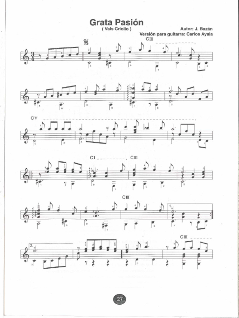 Grata Pasion - Vals | PDF