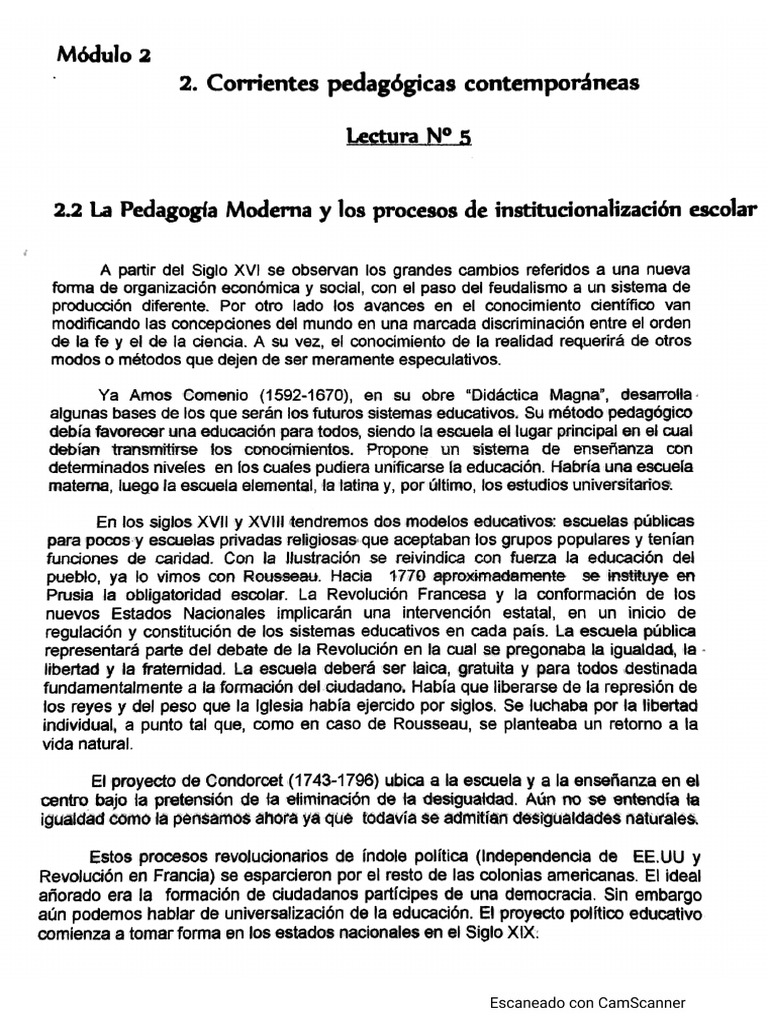PEDAG. MOD. 2 LEC. 5 Ped. Moderna | PDF