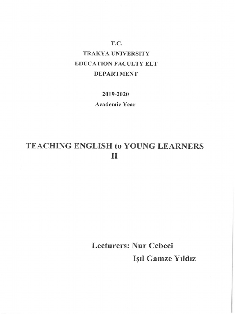 Teyl 2 Course Notes | PDF