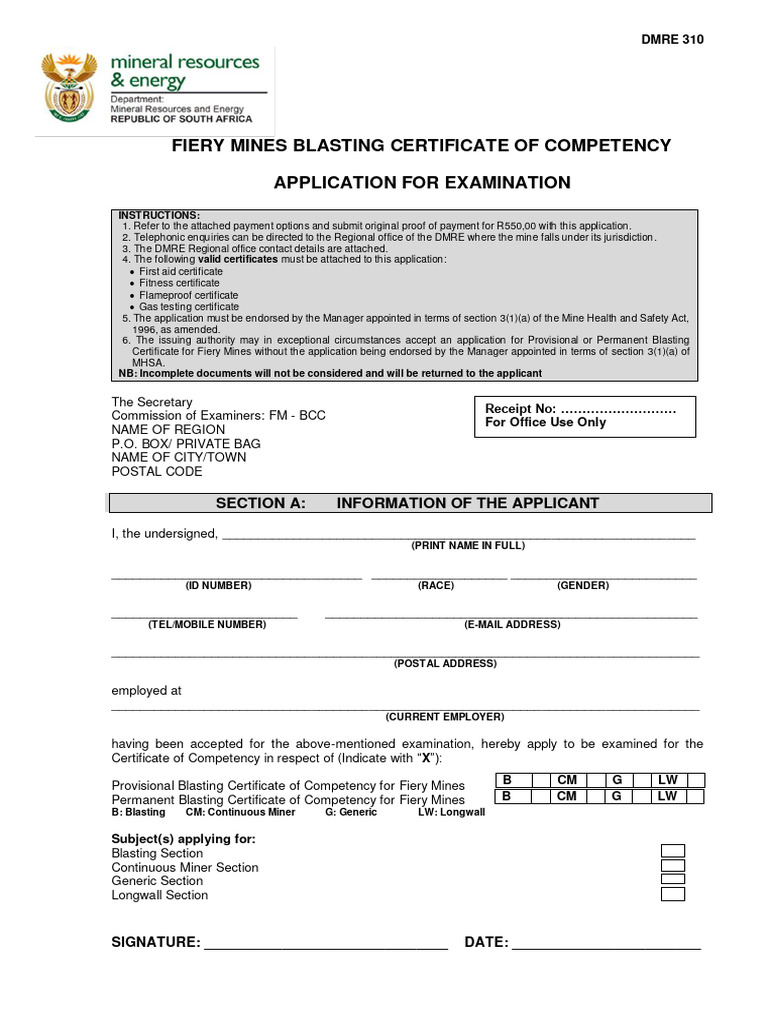 Fiery Mines Blasting Exam Guide | PDF | Mining