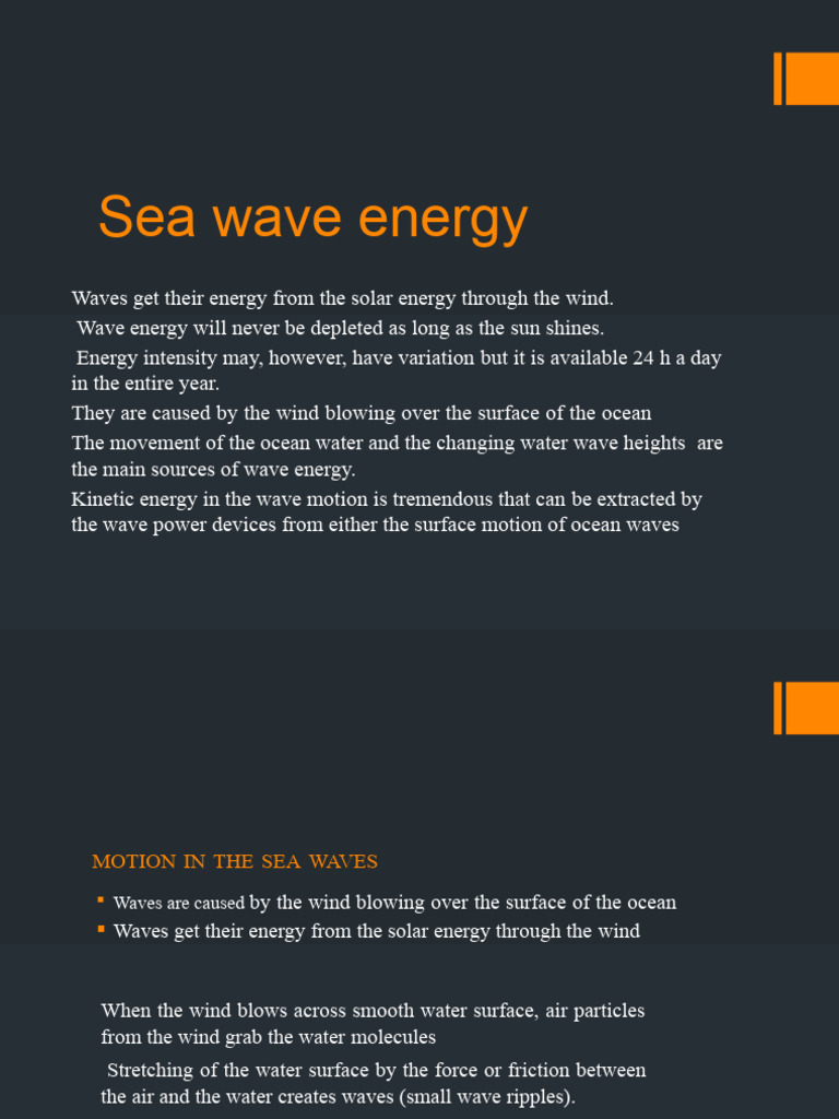 Module 5 RES (30%) Wave Energy | PDF | Waves | Sea