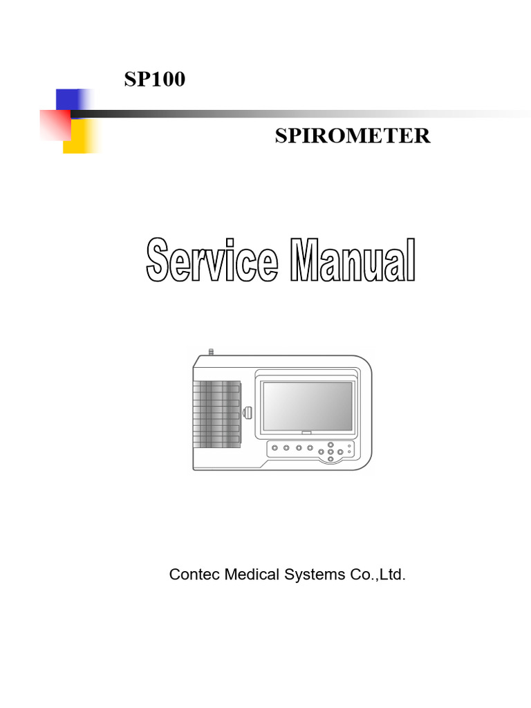CONTEC Spirometer SP100 - 042654 | PDF | Manufactured Goods | Electricity