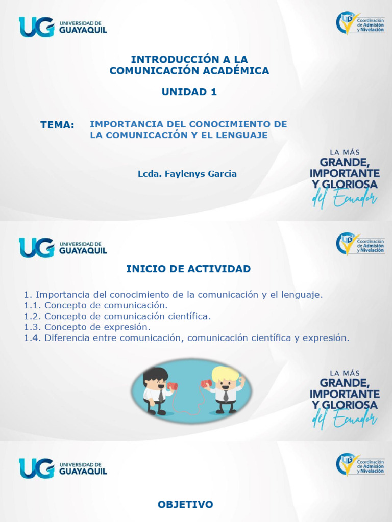 U1-2-3-4 -CLASE 1-2-3-4-S3-4-5-6 INTRODUCCION A LA COMUNICACION ACADEMICA | PDF | Oración ...