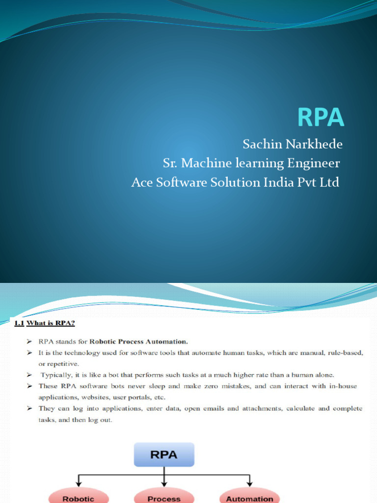 Power Automate: RPA Overview and Future | PDF | Machine Learning ...