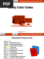 Standardized Emergency Color Codes | PDF | Emergency | Dangerous Goods