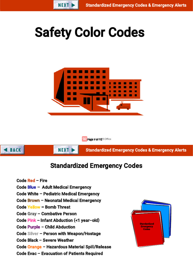 Safety Color Codes: Page 1 of 12 | PDF