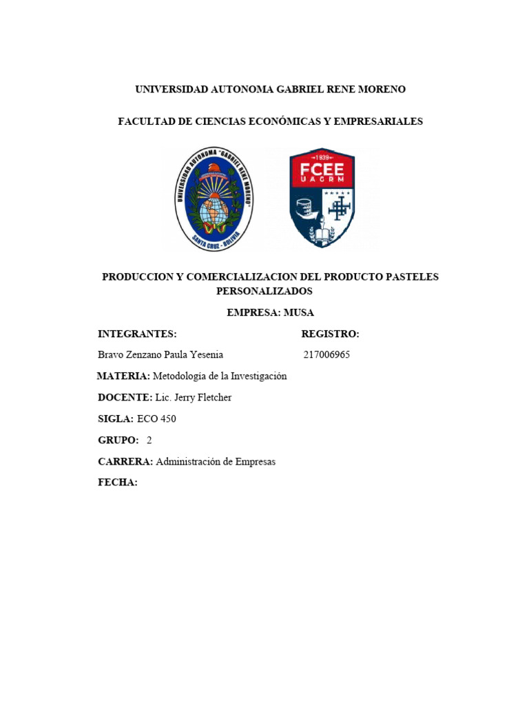 Proyecto ECO 450 | PDF | Business | Marketing