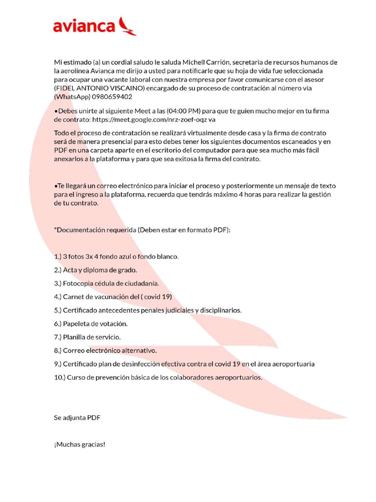 Contratista Fidel Antonio Viscaino | PDF