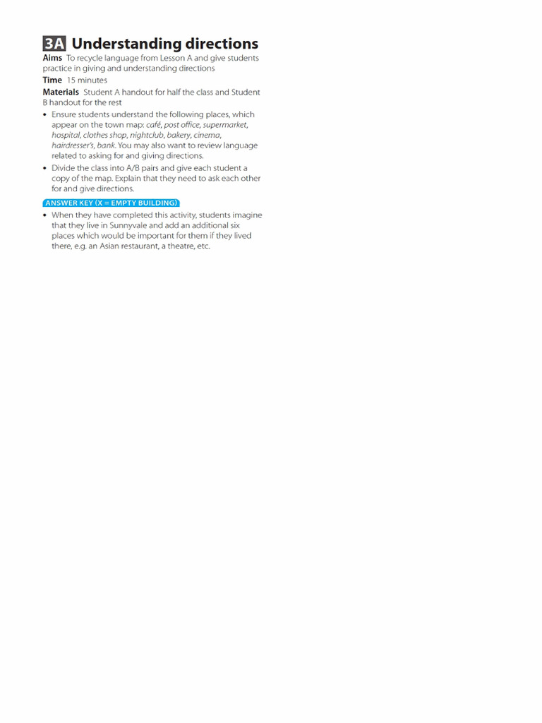 Giving & Asking For Directions | PDF