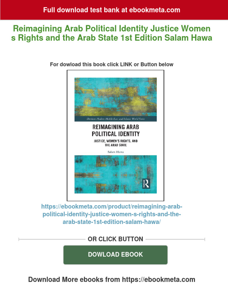 Reimagining Arab Political Identity Justice Women S Rights and The Arab ...