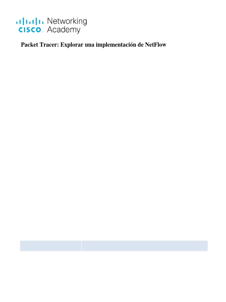 25.3.10 Packet Tracer - Explore A NetFlow Implementation1 | PDF | Red ...