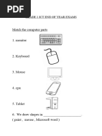 ICT Grade 1 | PDF | Computer Keyboard | Tablet Computer
