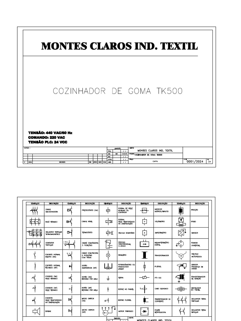 Diagrama Eletrico TK 500 - IHM CLP SAMBA | PDF