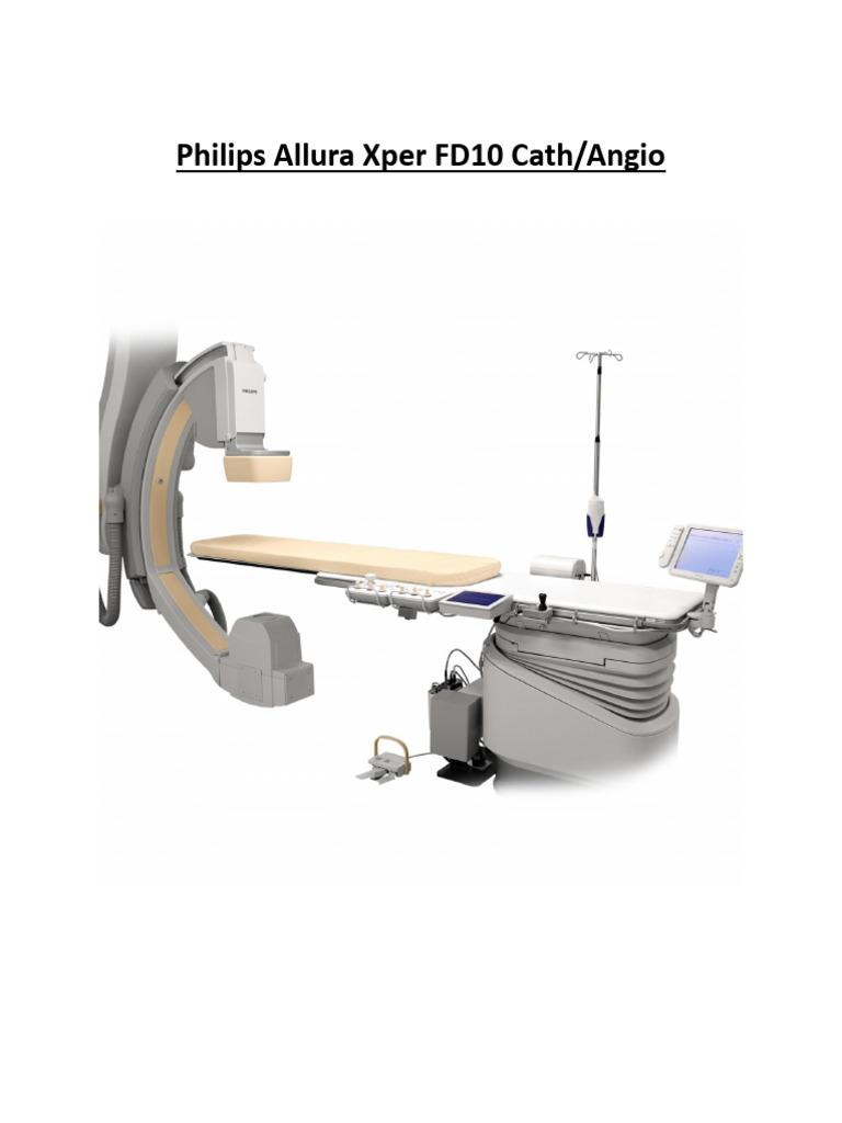 Brochure Specs For Philips Allura Xper FD10 Cath | PDF | Angiography ...