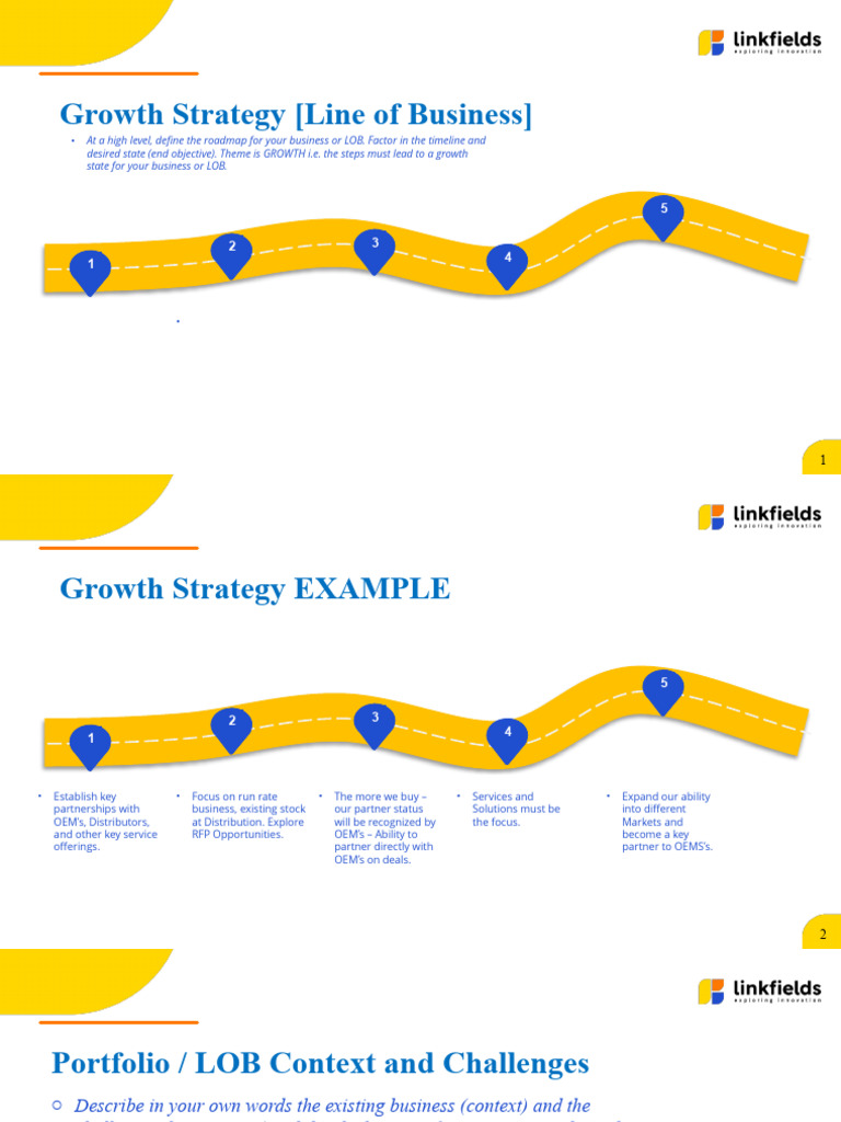 Business LOB Strategy Template - July 2024 | PDF | Brand | Sales