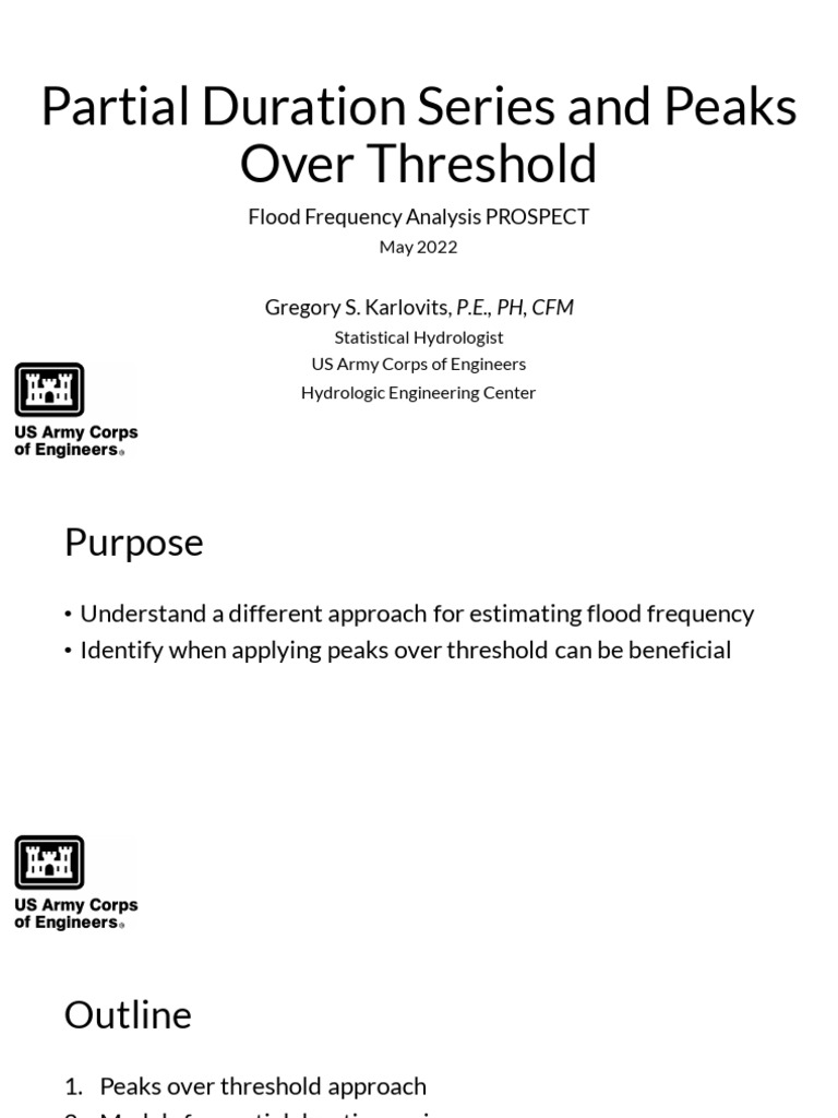 Partial Duration Series - KARLOVITS | PDF | Flood | Poisson Distribution