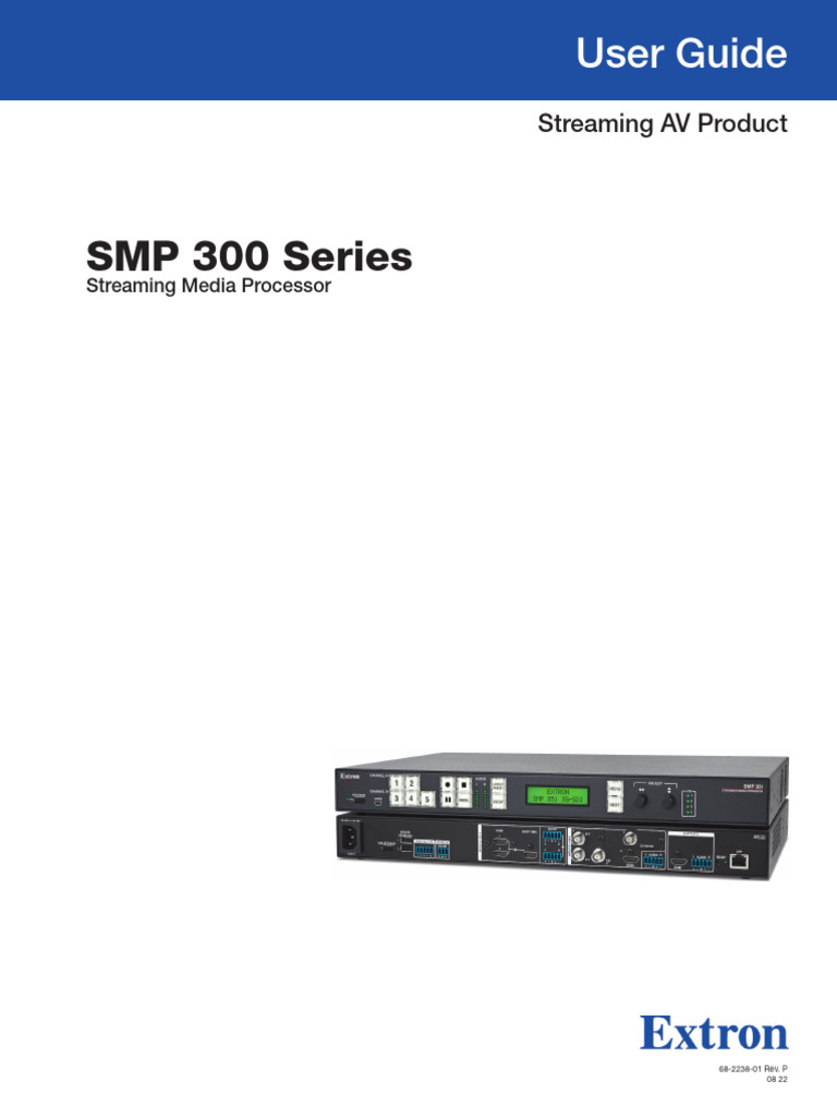 SMP 300 Series 68-2238-01 P | PDF | Hdmi | Safari (Web Browser)