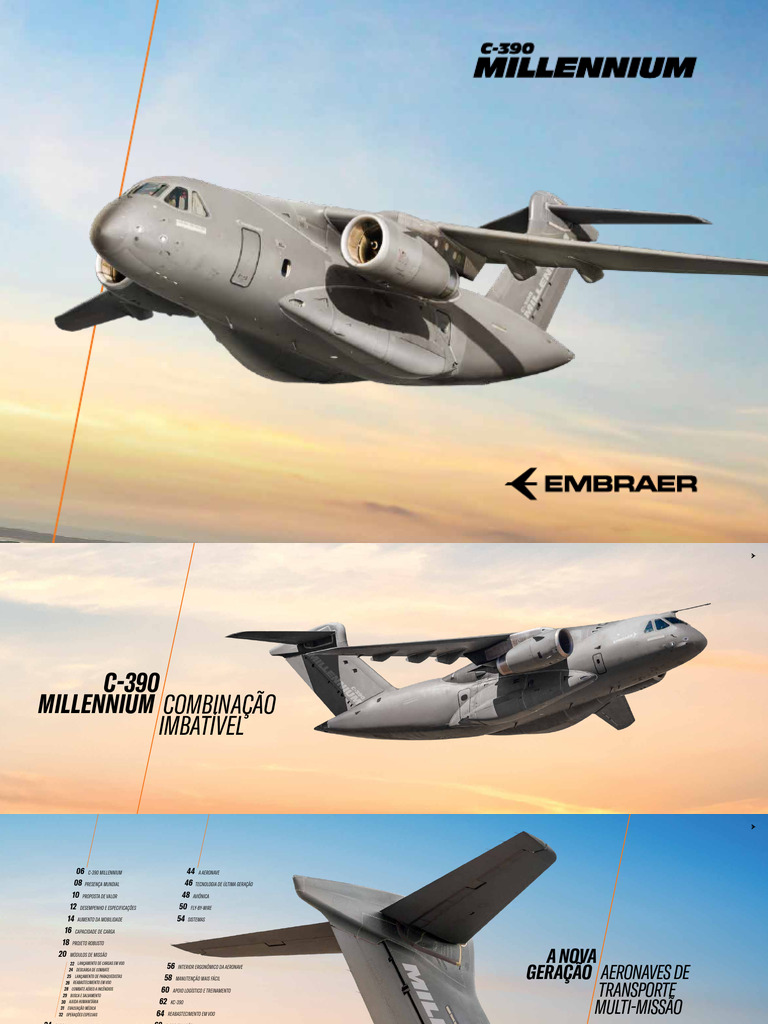 C390 Millennium Brochure Portugues | PDF | Aeronave | Aviação