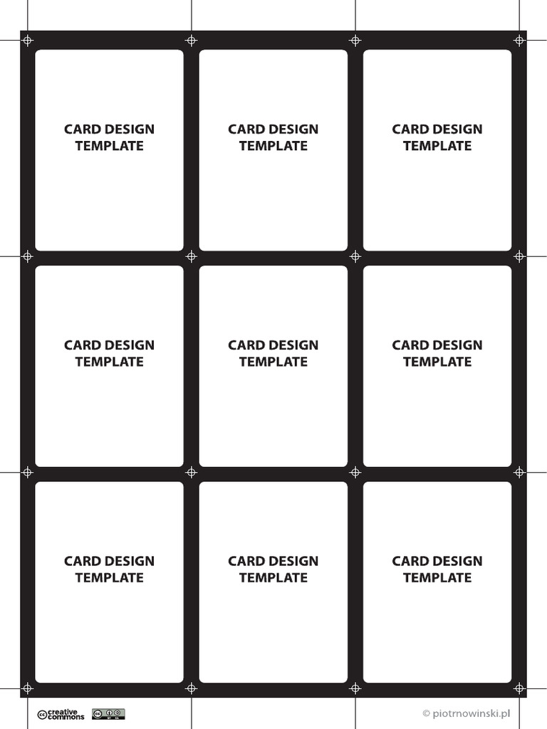 Tutorial Trade Cards Print Template 63x88 | PDF