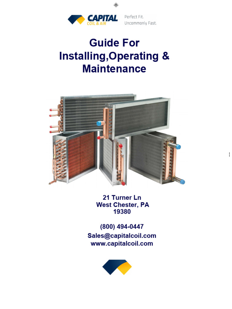 Installing, Operating & Maintenance: Guide For | PDF | Home Appliance | Chemical Engineering