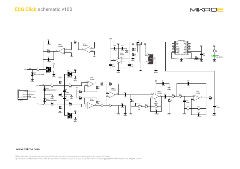 Ecg Click Schematic v100 | PDF