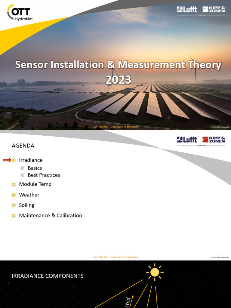 Irradiance, Weather, and Soiling - Basics and Best Practices - Base Presentation - 2023 | PDF ...