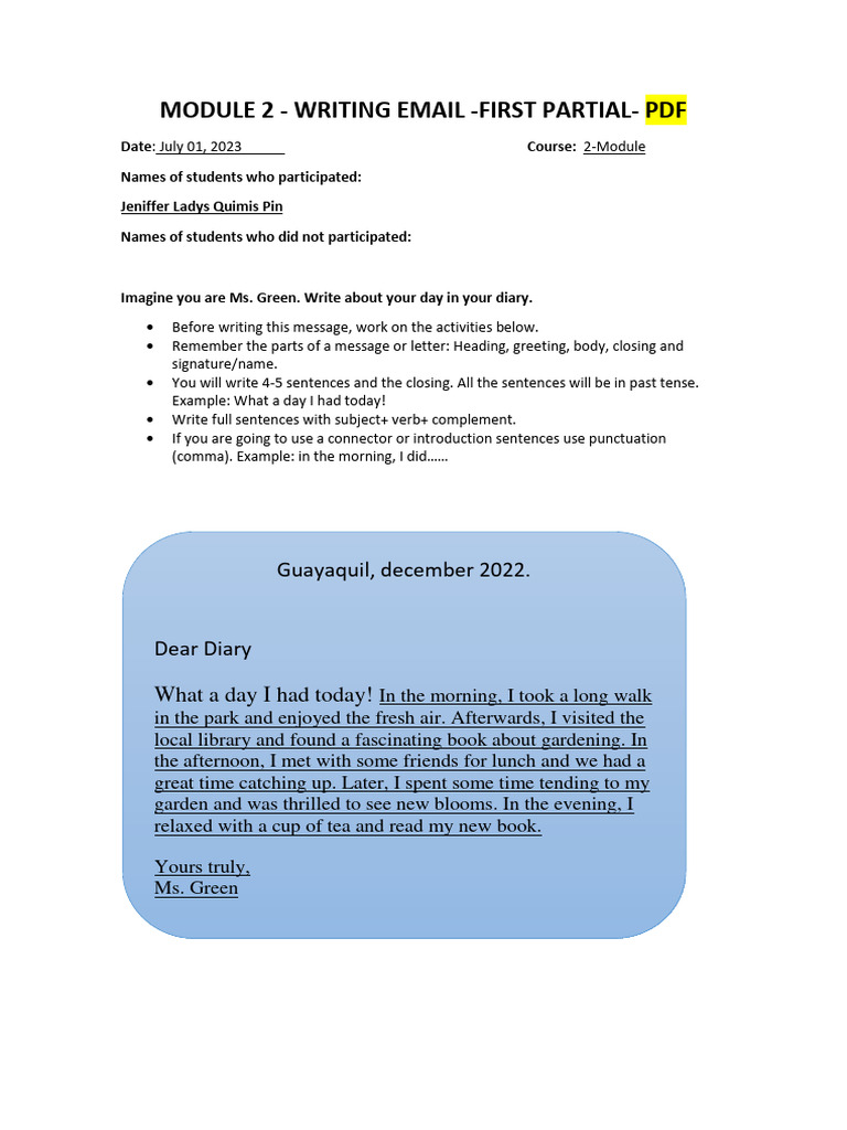 Writing First Partial Unit 1 | PDF | Language Arts & Discipline