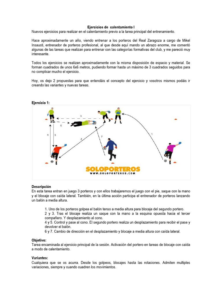 Ejercicios de Calentamiento I | PDF